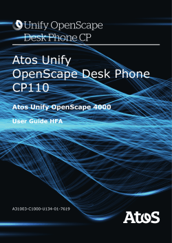 Unify OpenScape Desk Phone CP110 - Guia de referencia, Guía del usuario ...