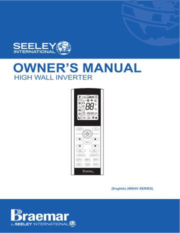 Braemar Reverse Cycle WSHV Owner's Manual | Manualzz