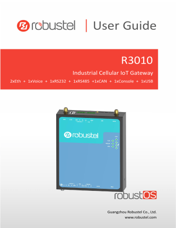 Robustel R3010 User Guide | Manualzz