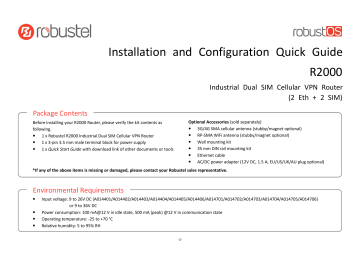 Robustel R2000 Quick Guide | Manualzz