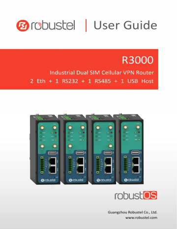 Robustel R3000 User Guide | Manualzz