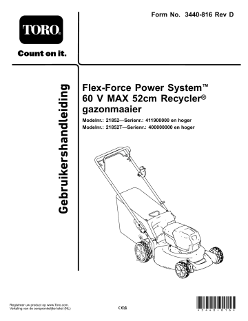 Toro Flex-Force Power System 60V MAX 52cm Recycler Lawn Mower Walk ...