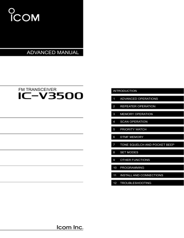 Icom IC-V3500 Manual | Manualzz