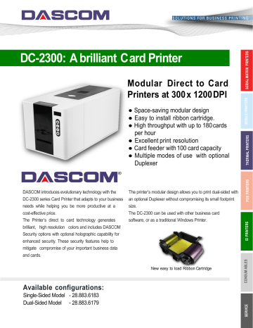 Dascom DC-2300 Spec Sheet | Manualzz