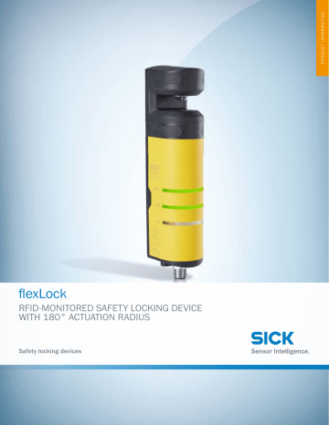Sick flexLock - Safety locking devices Product information | Manualzz