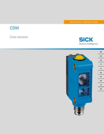 SICK CSM Color sensors Mode d'emploi | Manualzz