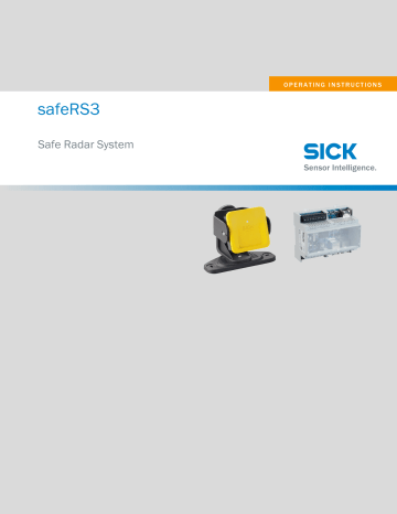 Sick safeRS3 - Safe Radar System Operating instructions | Manualzz