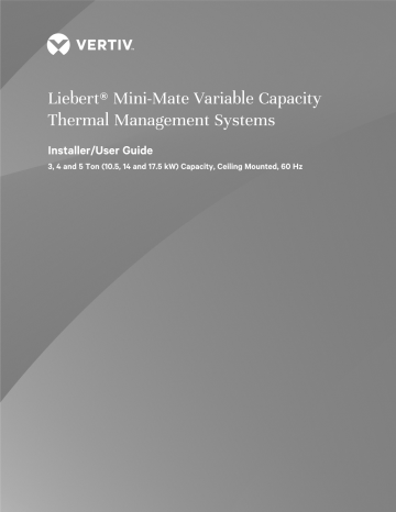 Vertiv Liebert® Mini-Mate Variable Capacity User Manual | Manualzz