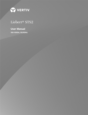 Vertiv Liebert® STS2 User Manual | Manualzz