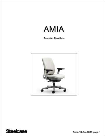 Steelcase Amia Chair Assembly Instructions | Manualzz