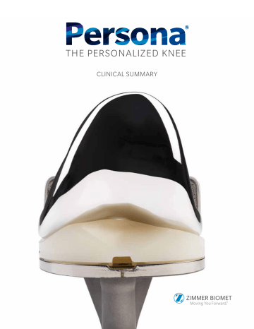 Zimmer Persona The Personalized Knee Owner's Manual | Manualzz