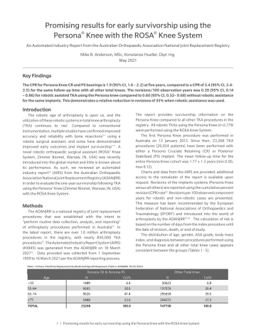 Zimmer ROSA Knee System Owner's Manual | Manualzz