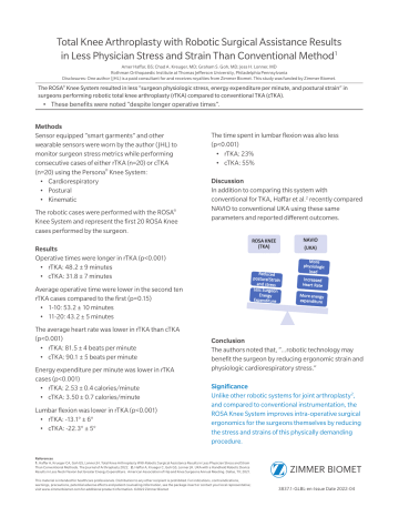 Zimmer ROSA Knee System Owner's Manual | Manualzz