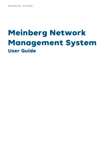 Meinberg mbgNMS Manual | Manualzz
