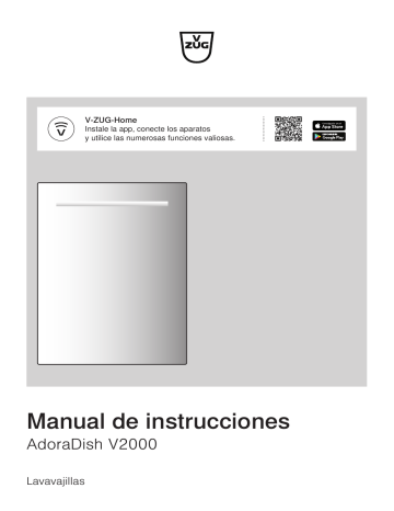V-ZUG 41109 AdoraDish V2000 Instrucciones de operación | Manualzz