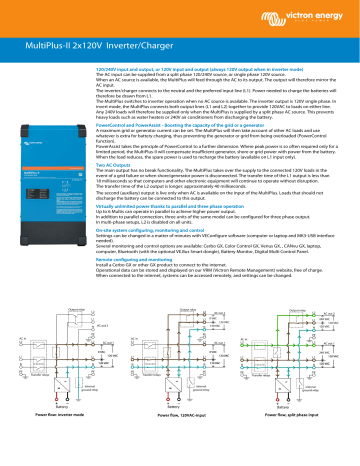 Victron Energy MultiPlus-II 3kVA 2x120V Datasheet | Manualzz