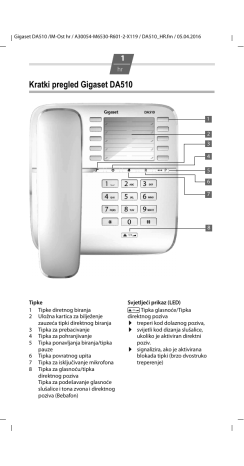 Gigaset DA510 Korisnički vodič | Manualzz