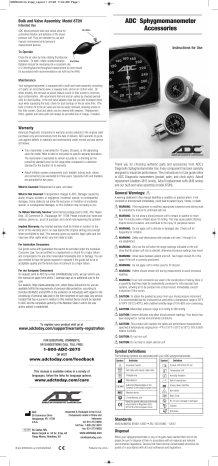 ADC E-sphyg™ II NIBP Monitor Instructions for use | Manualzz