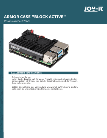 Joy-it Armor Case "BLOCK ACTIVE“ Benutzerhandbuch | Manualzz