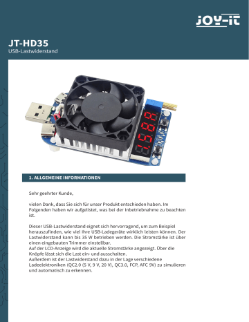 Joy-it HD35 Benutzerhandbuch | Manualzz