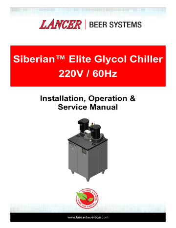 Lancer Siberian Elite Glycol Chiller 220V 60Hz Operational Manual ...