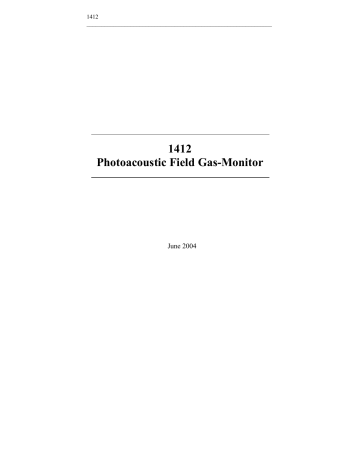 LumaSense Technologies INNOVA 1412A & 1412i-T Monitors Guide | Manualzz