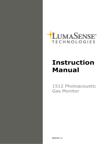 LumaSense Technologies INNOVA 1512 User Manual | Manualzz