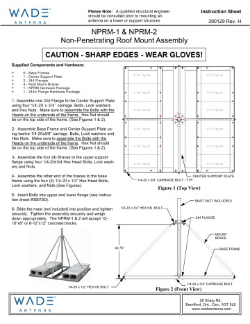 WADE Antenna NPRM-2 Installation Instructions | Manualzz