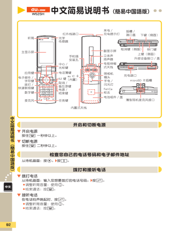 Sharp W52SH 取扱説明書 | Manualzz