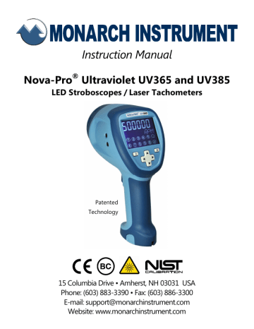 Monarch Instrument Nova-Pro® Ultraviolet LED Stroboscope/Tachometer ...