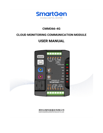 SmartGen CMM366-4G Owner's Manual | Manualzz