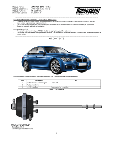 Turbosmart TS-0604-1067 vIWG Wastegate Actuator Suit BMW N20 Engines ...