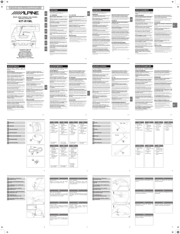 Alpine KIT-R1 Installation manual | Manualzz