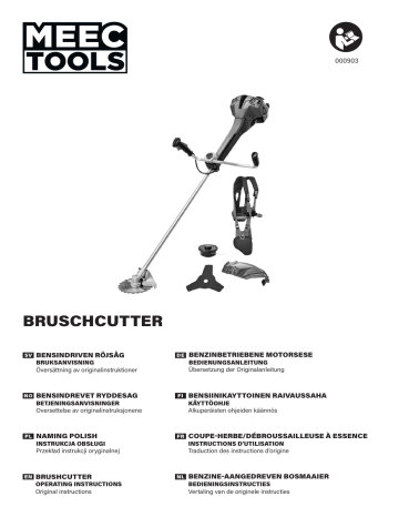 Meec tools 000903 Bensindrevet ryddesag Bedienungsanleitung | Manualzz