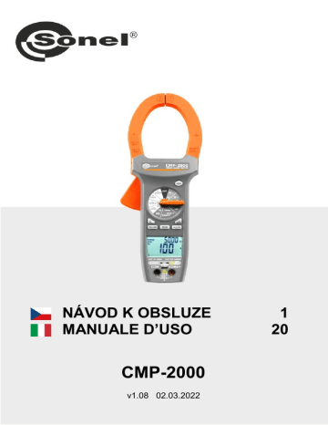 Sonel CMP-2000 Clamp Meter Manuale utente | Manualzz