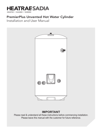 Heatrae Sadia Premier Plus Indirect Installation Manual | Manualzz