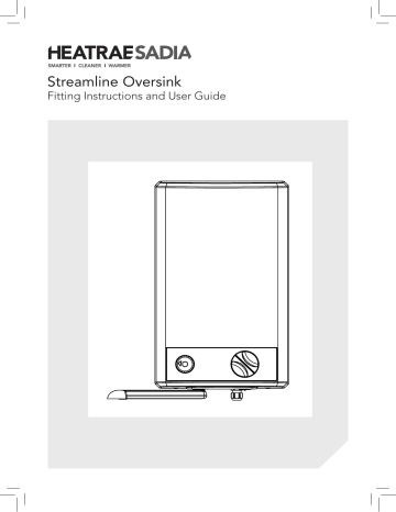 Heatrae Sadia Streamline oversink Installation Manual | Manualzz
