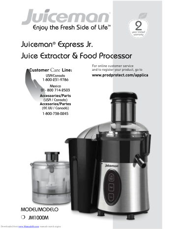 Juiceman JM1000M Small Appliance Owner's Manual | Manualzz