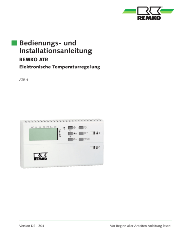 Remko ATR-4 Benutzerhandbuch | Manualzz