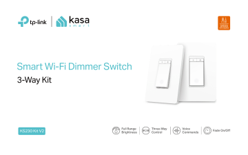 Kasa Smart KS230 Kit Wi-Fi Dimmer Switch 3-Way Datasheet | Manualzz