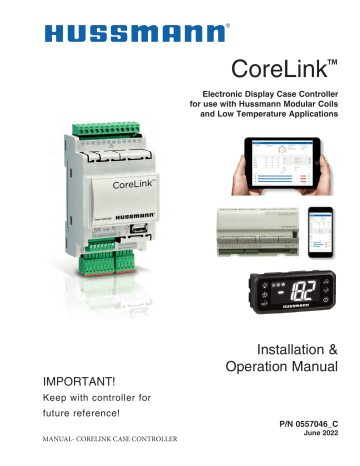 Hussman CoreLink Case Control Owner's Manual | Manualzz