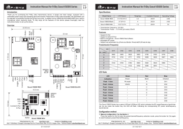 FrSky Scout VS600 VTX Instruction manual | Manualzz