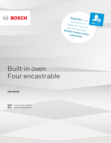 Bosch HGL10E150/07 Gas built-in oven Serie | 4 Instruction manual ...