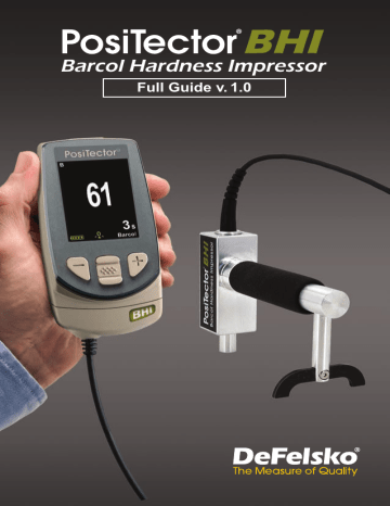 Defelsko PosiTector BHI Instruction manual | Manualzz