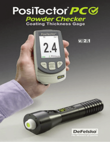 Defelsko PosiTest PC Instruction manual | Manualzz