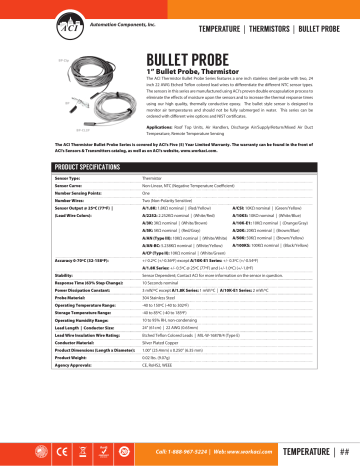 ACI A/CP-BP-20'CL2P Data Sheet | Manualzz