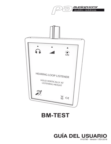 audiophony BM-TEST Prosthetic simulator Guía del usuario | Manualzz