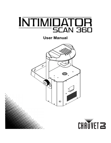 Chauvet DJ Intimidator Scan 360 100W LED Scanner User manual | Manualzz