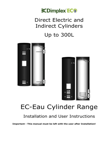 Dimplex ECSd250-580 250L Direct Cylinder Instruction manual | Manualzz