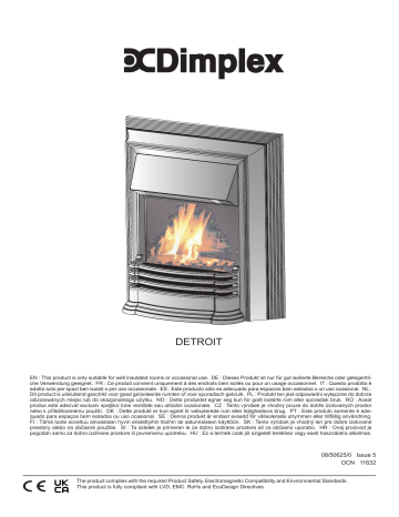 Dimplex DTT20 Detroit Instruction manual | Manualzz